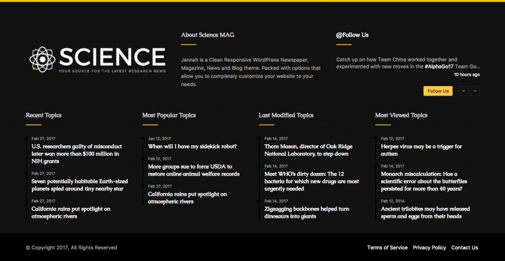 Footer Layouts – Jannah Theme